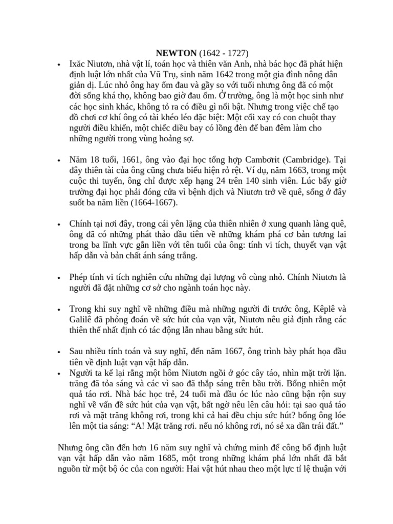 Newton | PDF