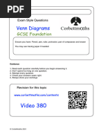 Venn Diagrams Video - Corbettmaths | PDF