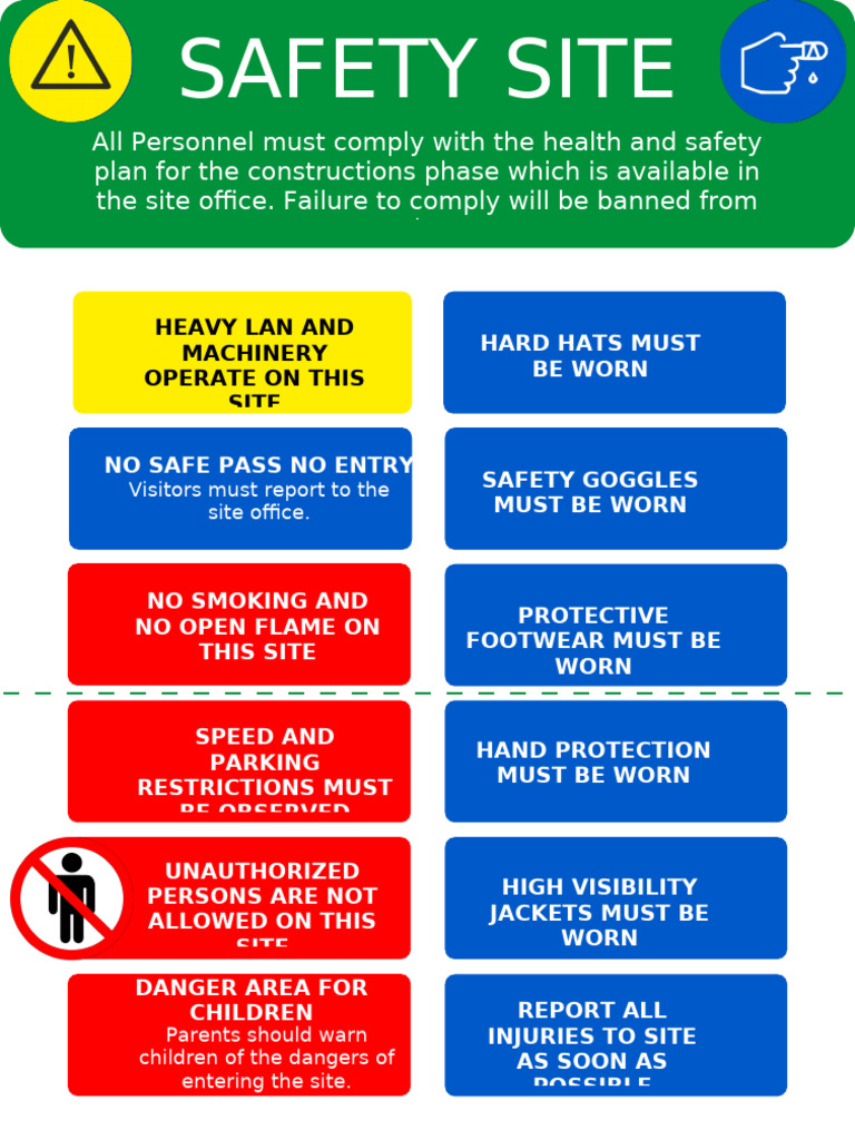 Caution - Health and Safety Sign Template | PDF
