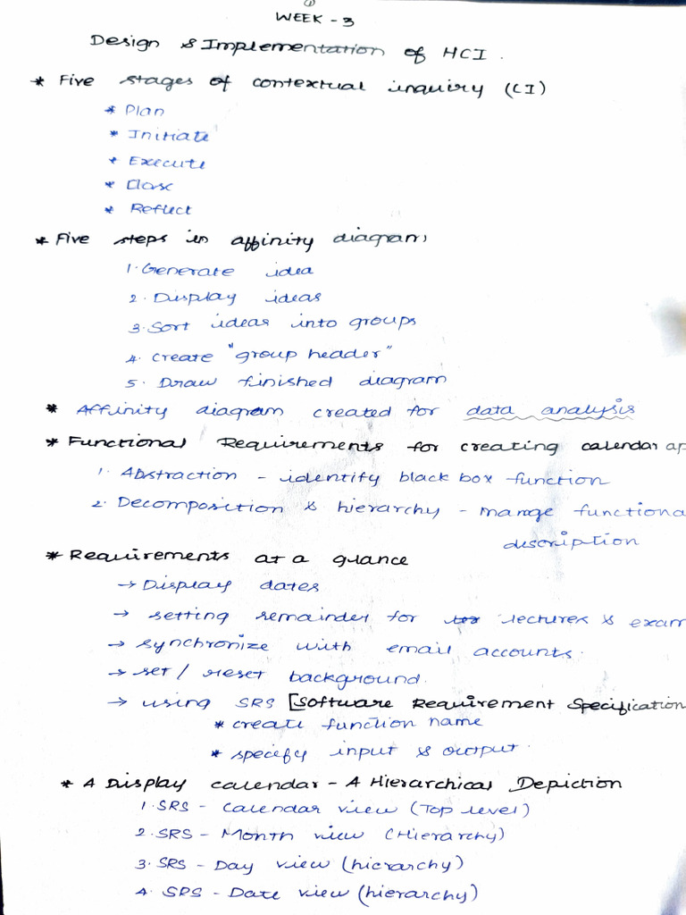 Hierarchical Calendar Design SRS | PDF
