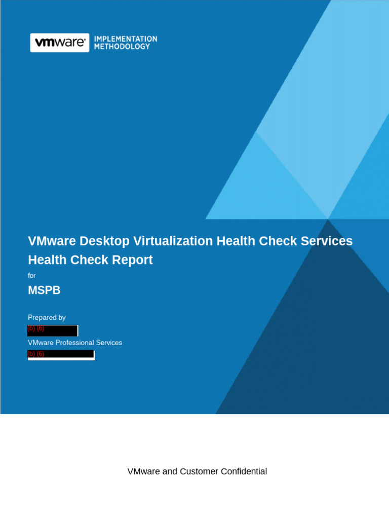 VMWare Health Check Report | PDF | Virtualization | Telecommunications