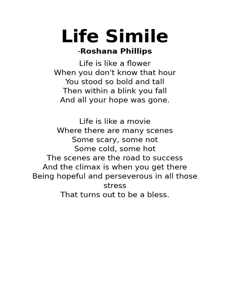Life Simile | PDF
