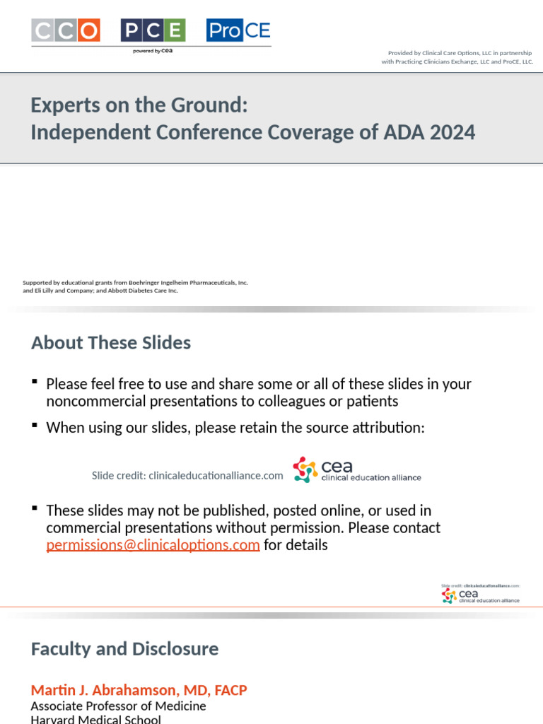 ADA 2024: Key Diabetes Management Insights | PDF | Medical Specialties ...
