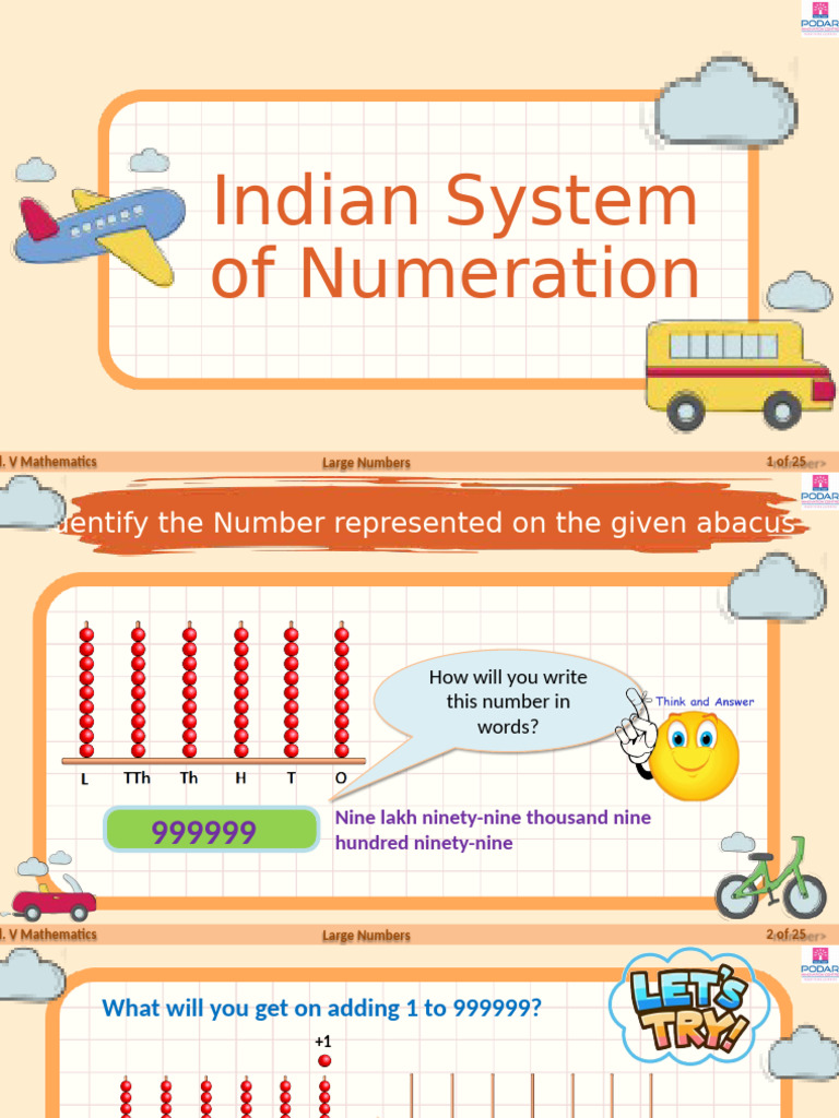Understanding Large Numbers in Indian System | PDF | Mathematics ...