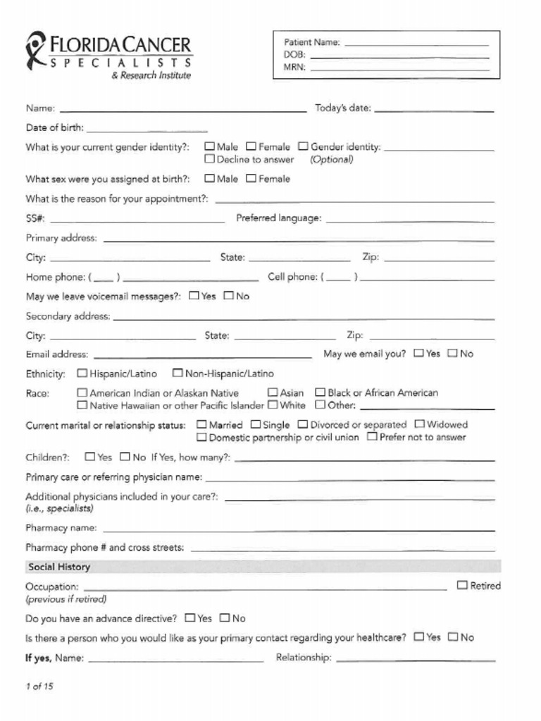 New Patient Paperwork | PDF