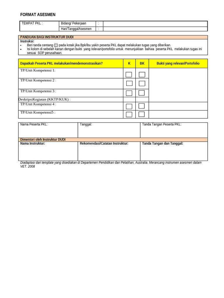 6.5 Format Asesmen Sumatif | PDF