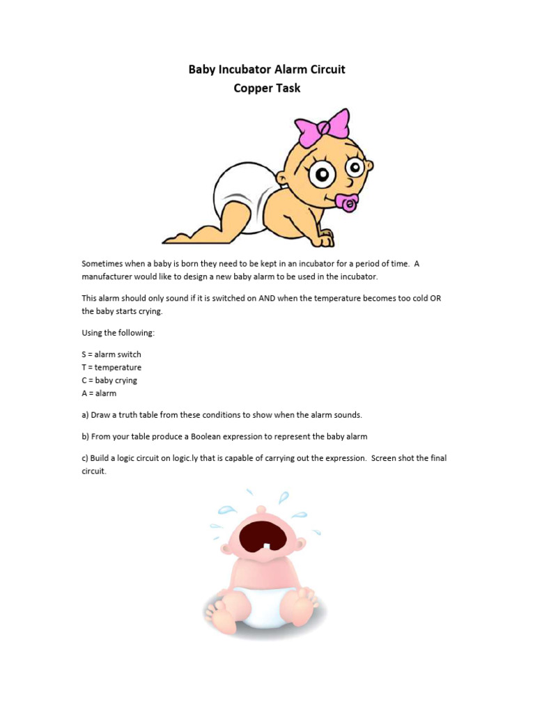 Baby Incubator Alarm Circuit Design | PDF