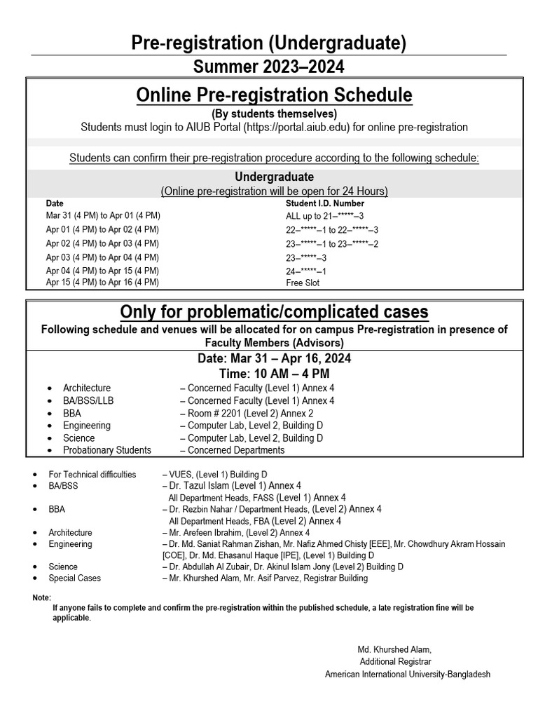 Preregistration Flowchart Summer 2023 24 | PDF | Bangladesh