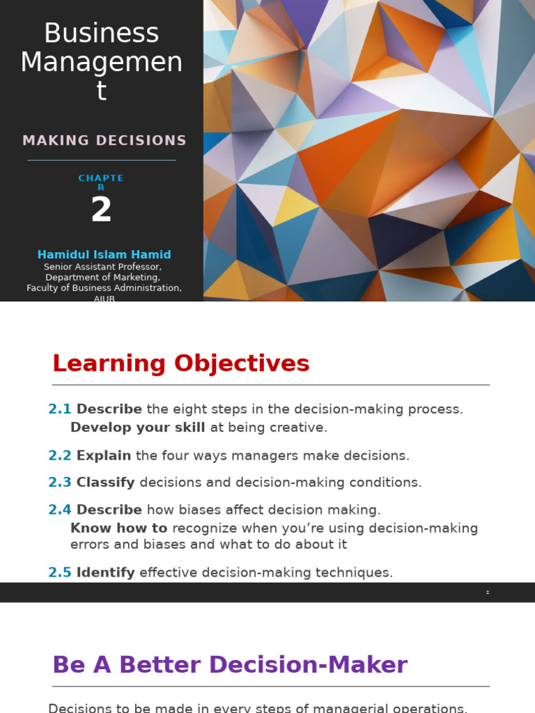 Decision-Making in Management | PDF | Decision Making | Rationality