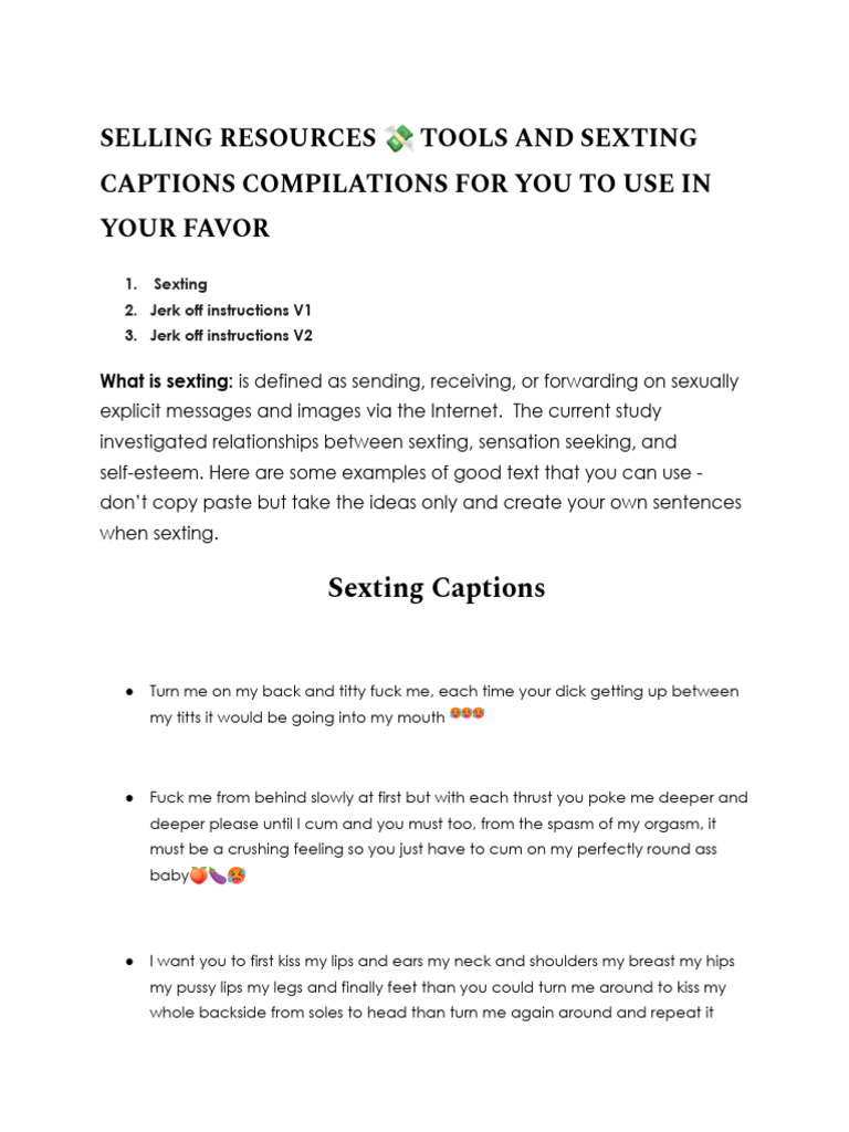 Sexting and JOI | PDF | Human Sexuality