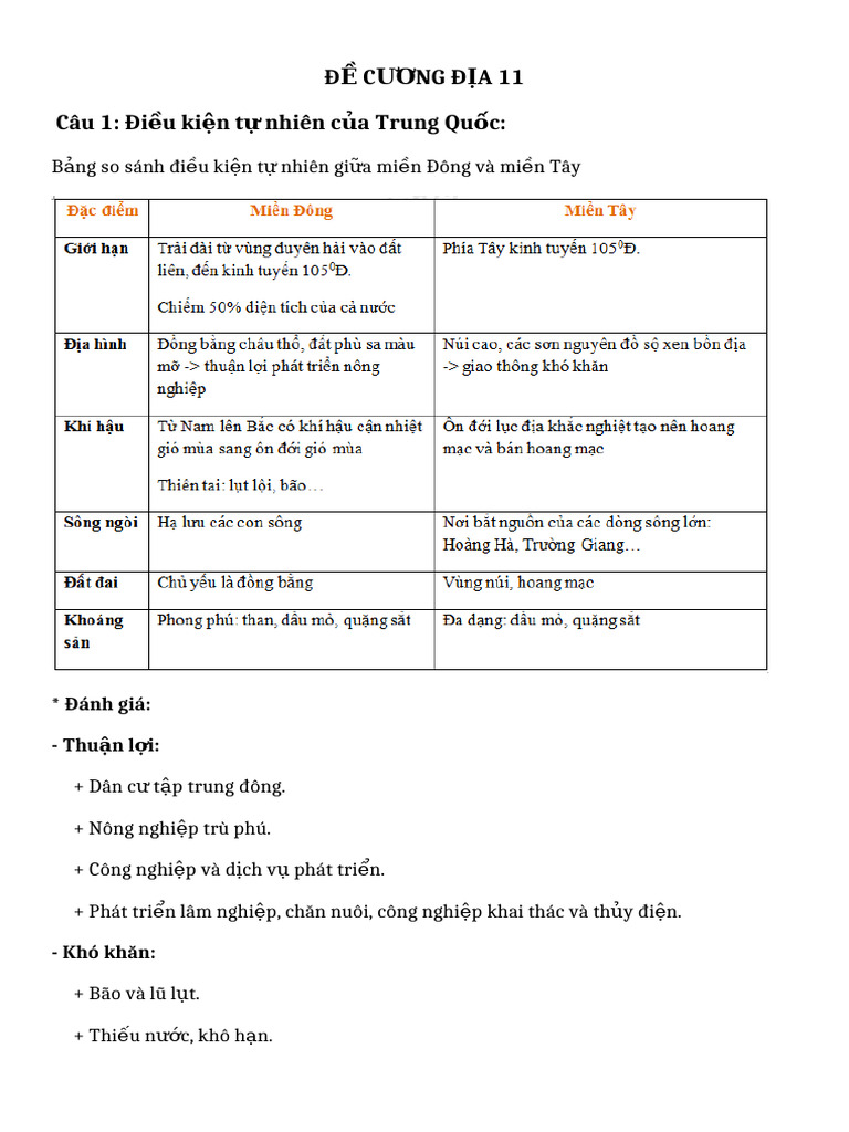 ĐC ĐỊA HKII | PDF