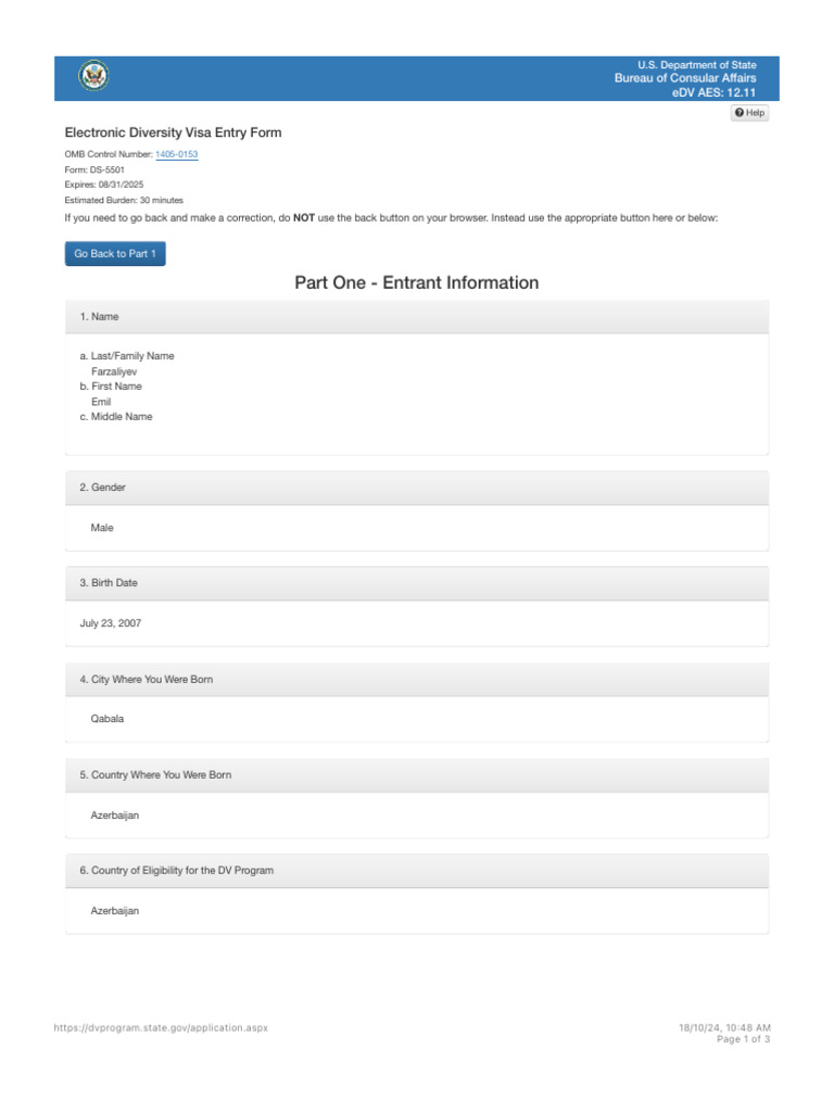 Electronic Diversity Visa Program | PDF | Social Institutions