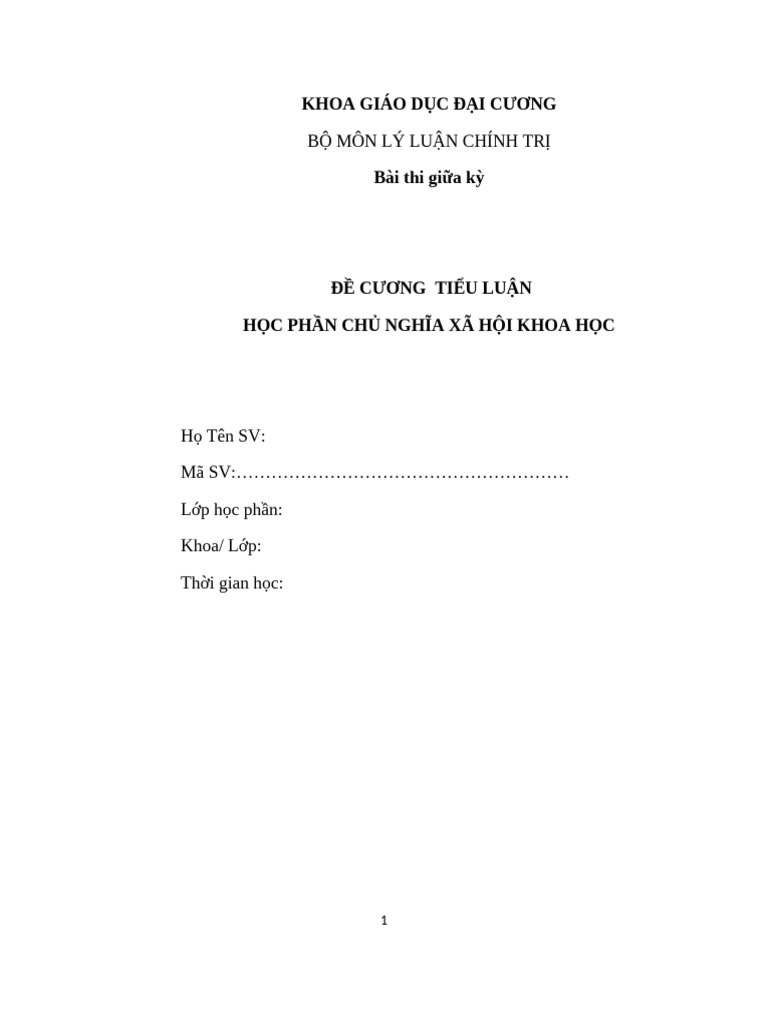 Bai Thi Giua Ky | PDF