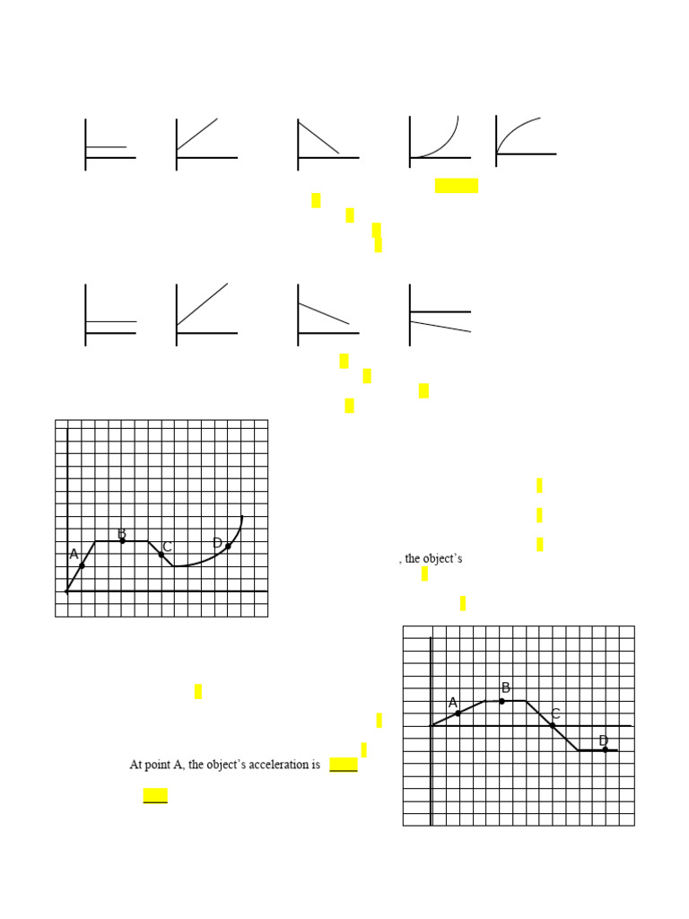 Key - Graph Worksheet Acceleration Answers | PDF | Acceleration | Velocity