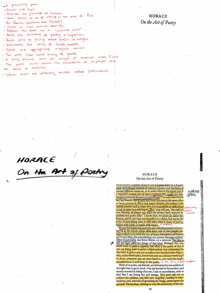 Horace Ars Poetica | PDF | Tragedy | Horace