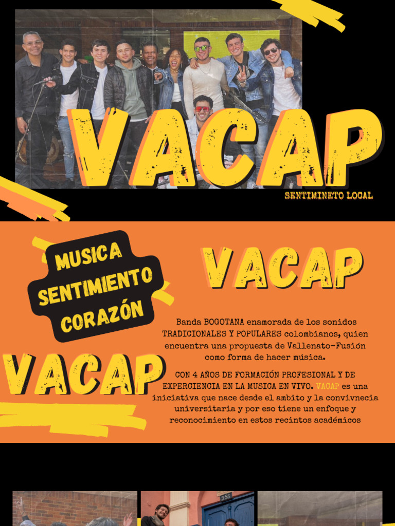 Banda VACAP: Vallenato-Fusión Colombiana | PDF