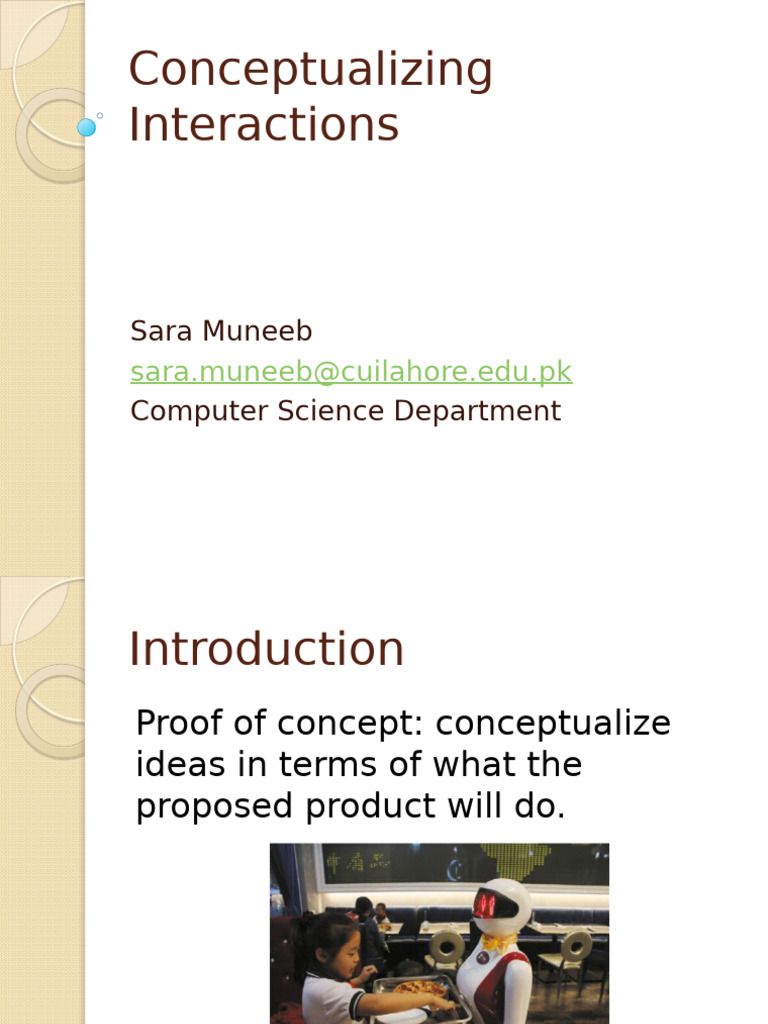 Chapter 3 - Conceptulizing Interactions | PDF | Graphical User Interfaces | Human–Computer ...