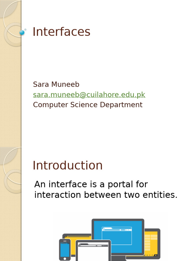 Chapter 7 - Interfaces | PDF | Graphical User Interfaces | Menu (Computing)