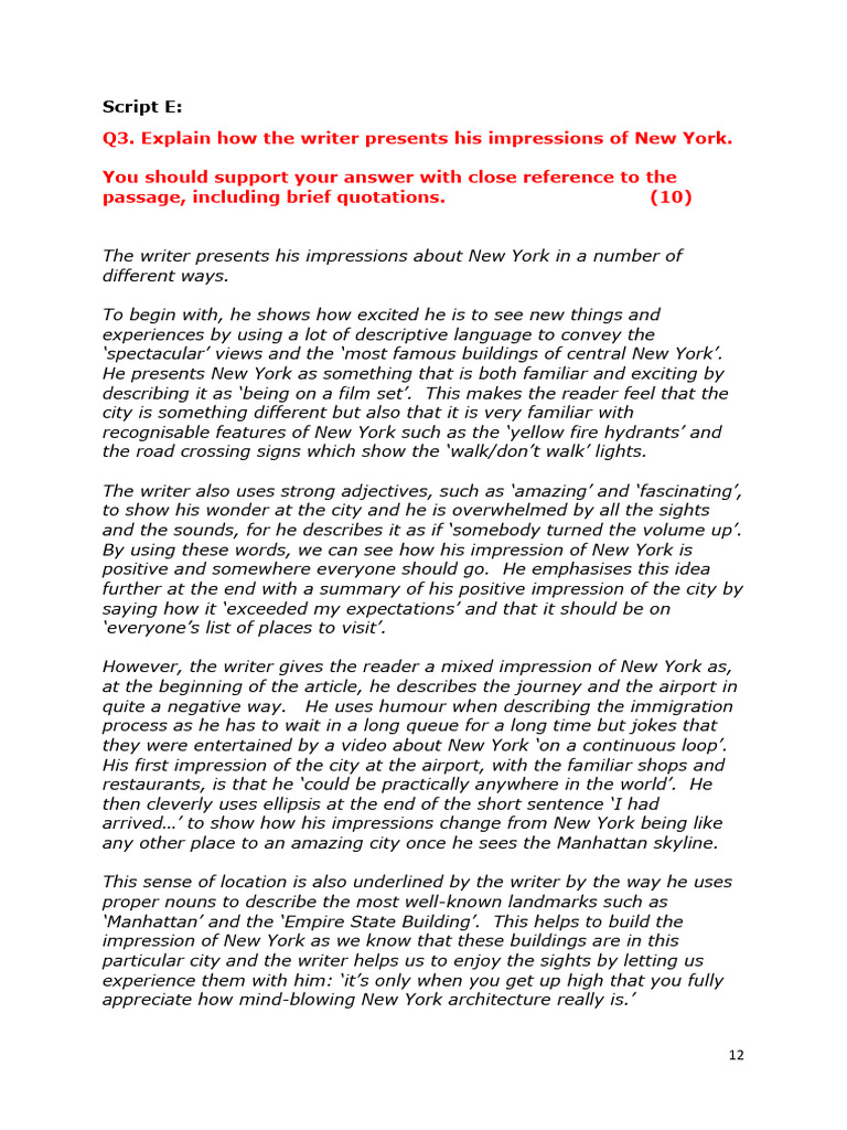 PEARSON Sample Text Comparison and Author's Presentation | PDF ...