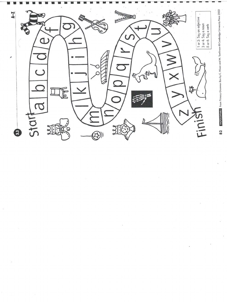 Adjective, Noun, Verb Alphabet Game | PDF