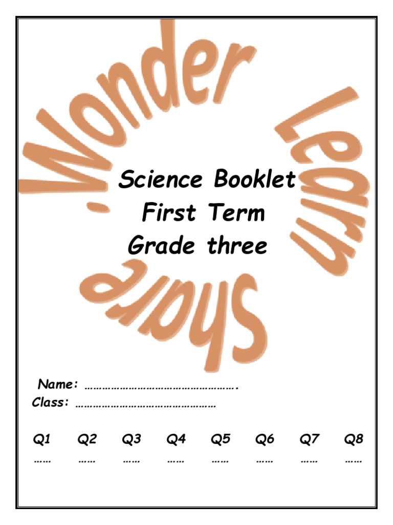 Science Booklet G 3 T1 2025 LMS | PDF | Digestion | Amphibian