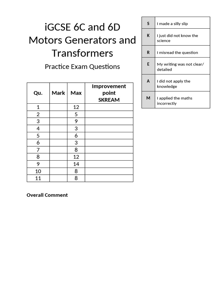 6C and 6D Motors Generators and Transformers | PDF | Inductor | Transformer