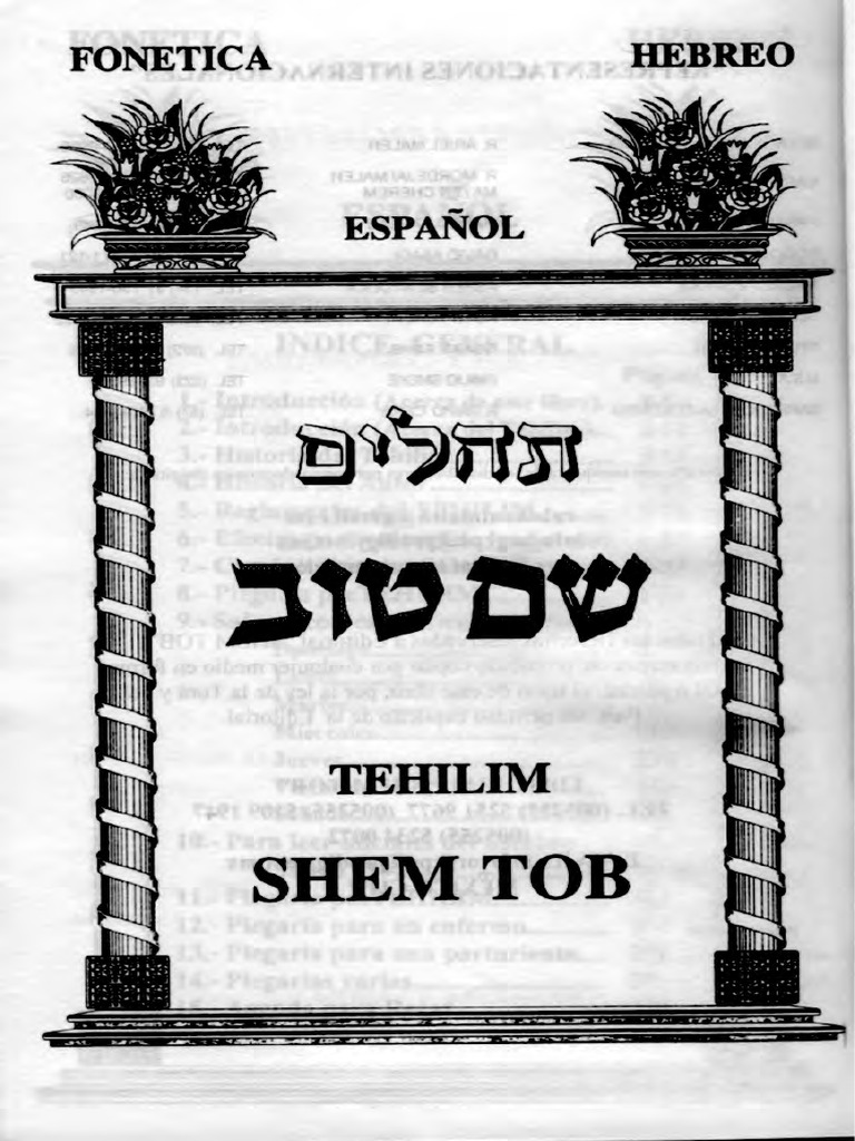 Tehilim Shem Tob Completo Kabbalah0rajat | PDF