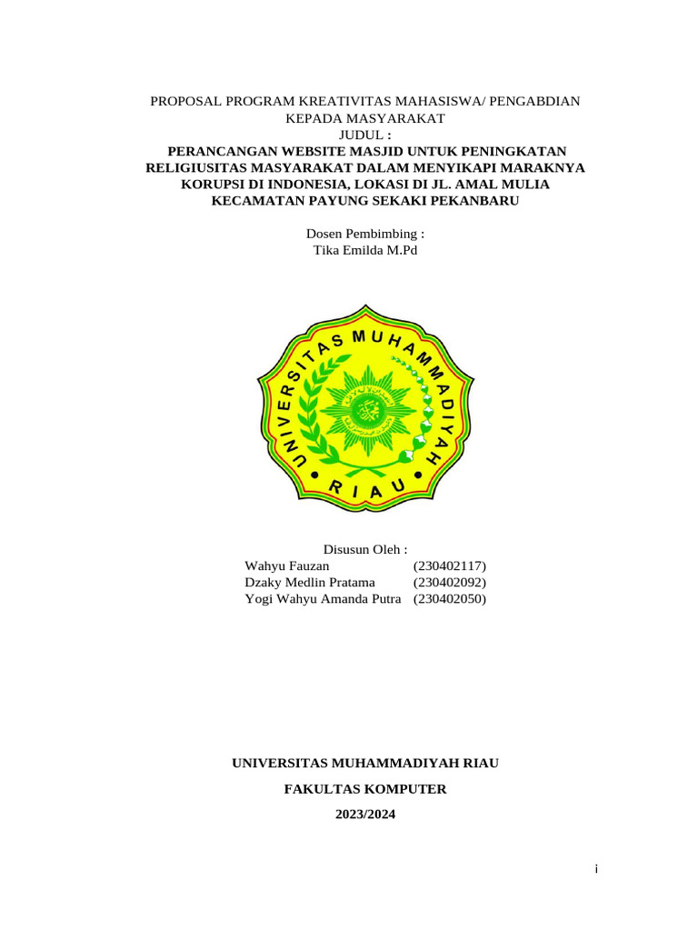 Website Masjid Tingkatkan Religiusitas Masyarakat | PDF