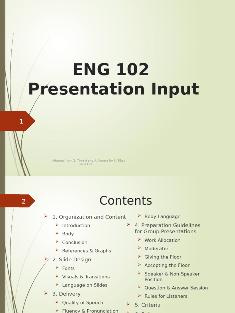 ENG102 Group Presentation Input | PDF | English Language | Linguistics