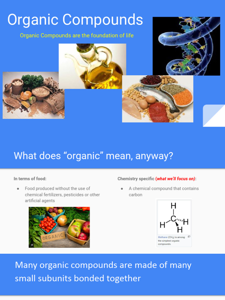 10.1 - OK TO POST - Organic Compounds Slides | PDF