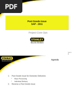 SAP Goods Issue Process Overview | PDF | Logistics | Inventory