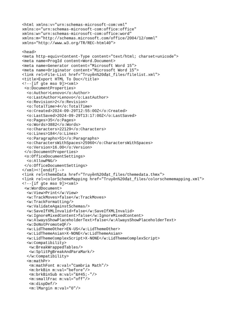 HTML to Word Document Export Guide | PDF | Vietnam
