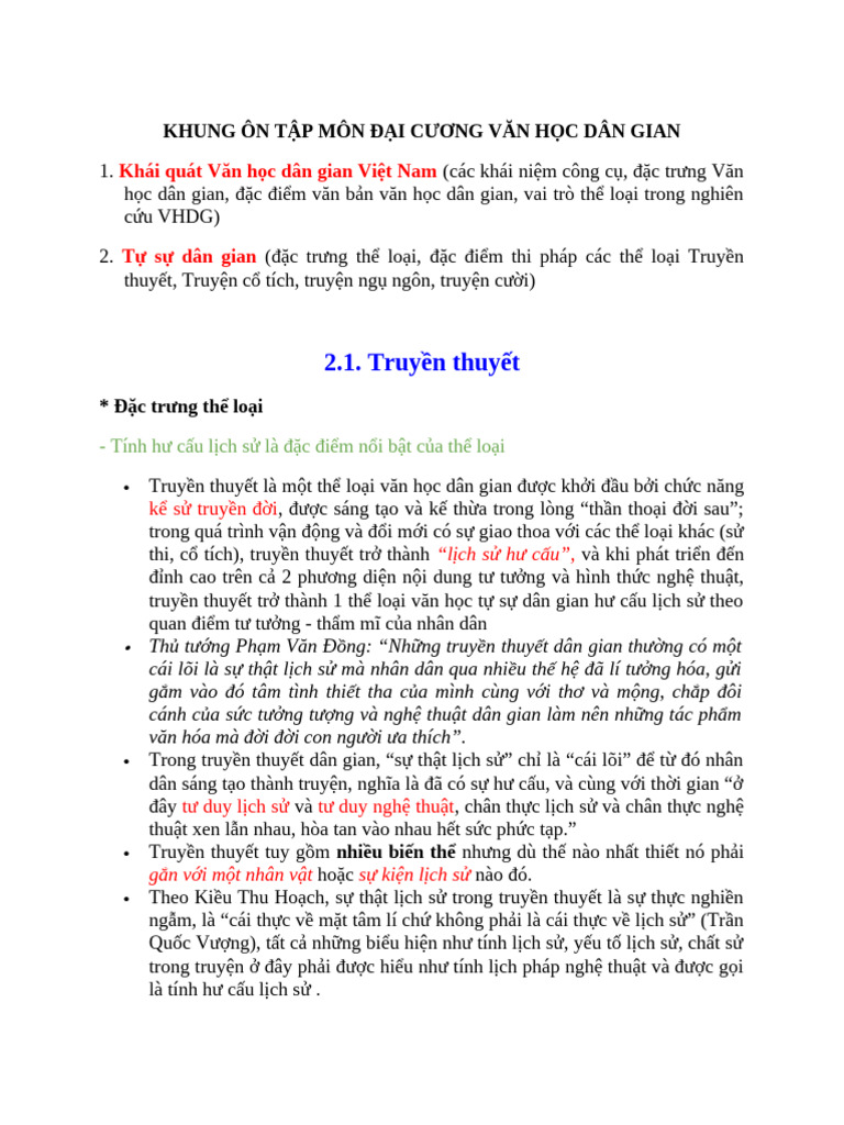 Đề Cương VHDG | PDF