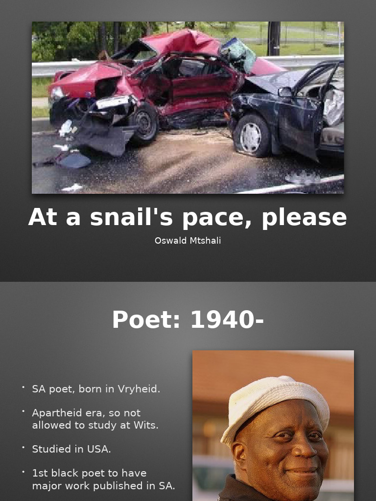 "At a Snail's Pace: A Poetic Analysis" | PDF