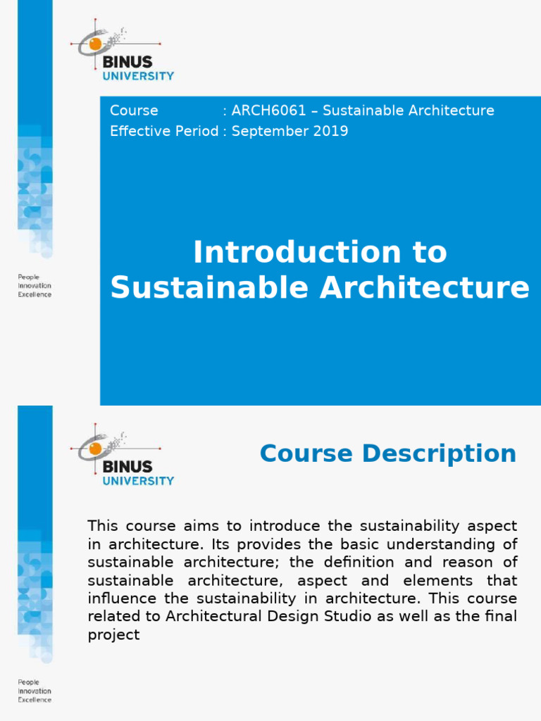 20190519203346D3415 - 1. Introduction To Sustainable Architecture | PDF ...