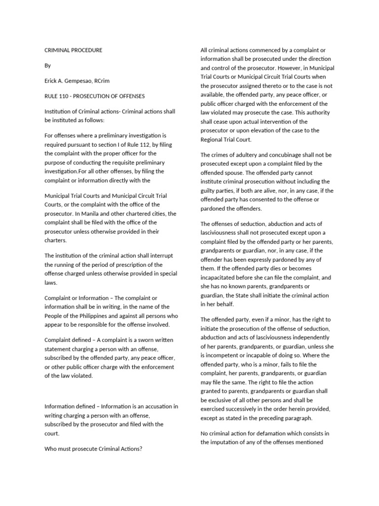 Criminal Procedure CLJ 1 | PDF | Prosecutor | Lawsuit