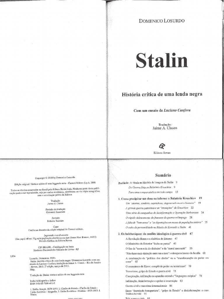 Domenico Losurdo - Stalin Historia Critica | PDF