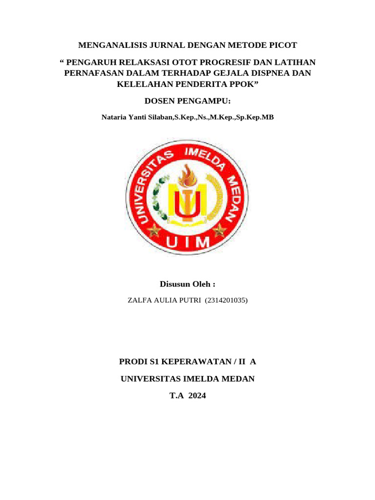 Analisis Jurnal: Relaksasi & Pernafasan PPOK | PDF | Sains & Matematika