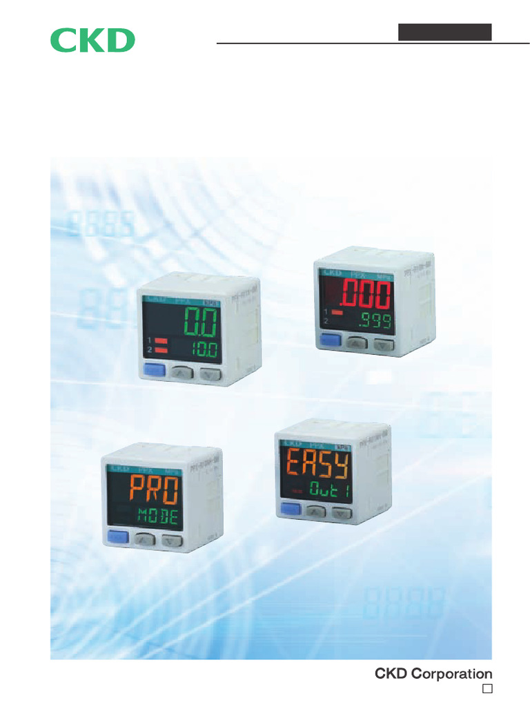 CKD_Digital_Pressure_Sensor | PDF | Electrical Engineering | Electricity