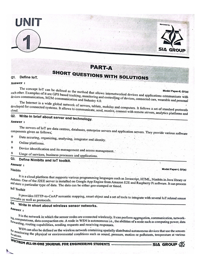 IOT-UNIT-1-R20 | PDF