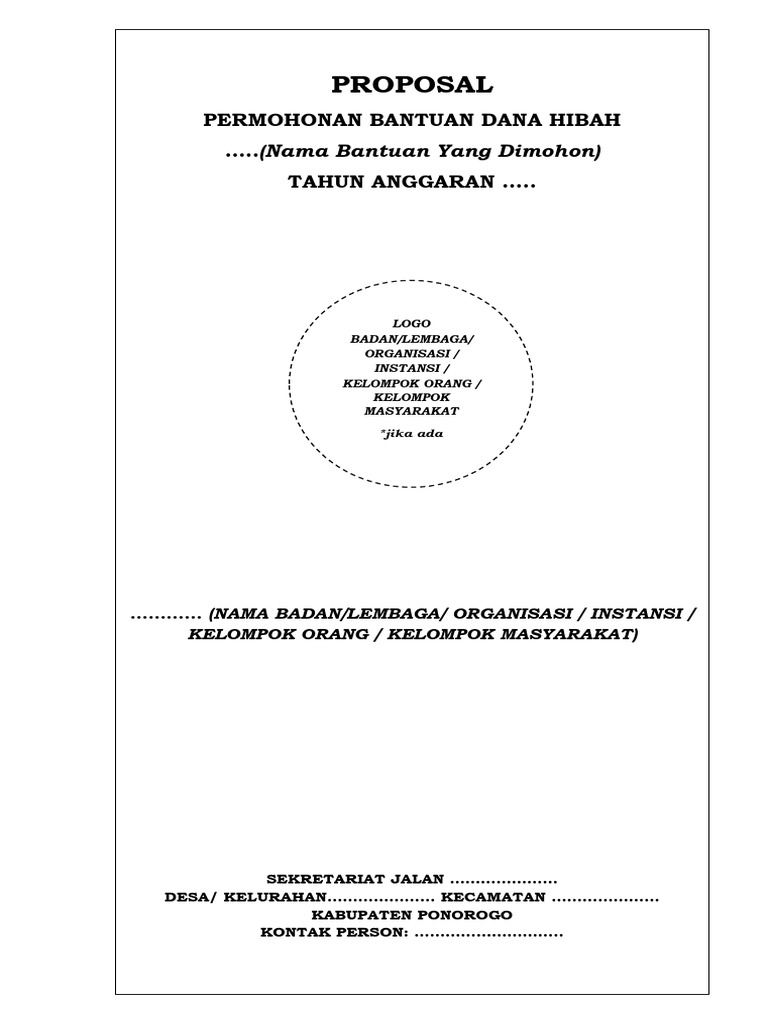 Contoh Proposal Hibah-2 | PDF