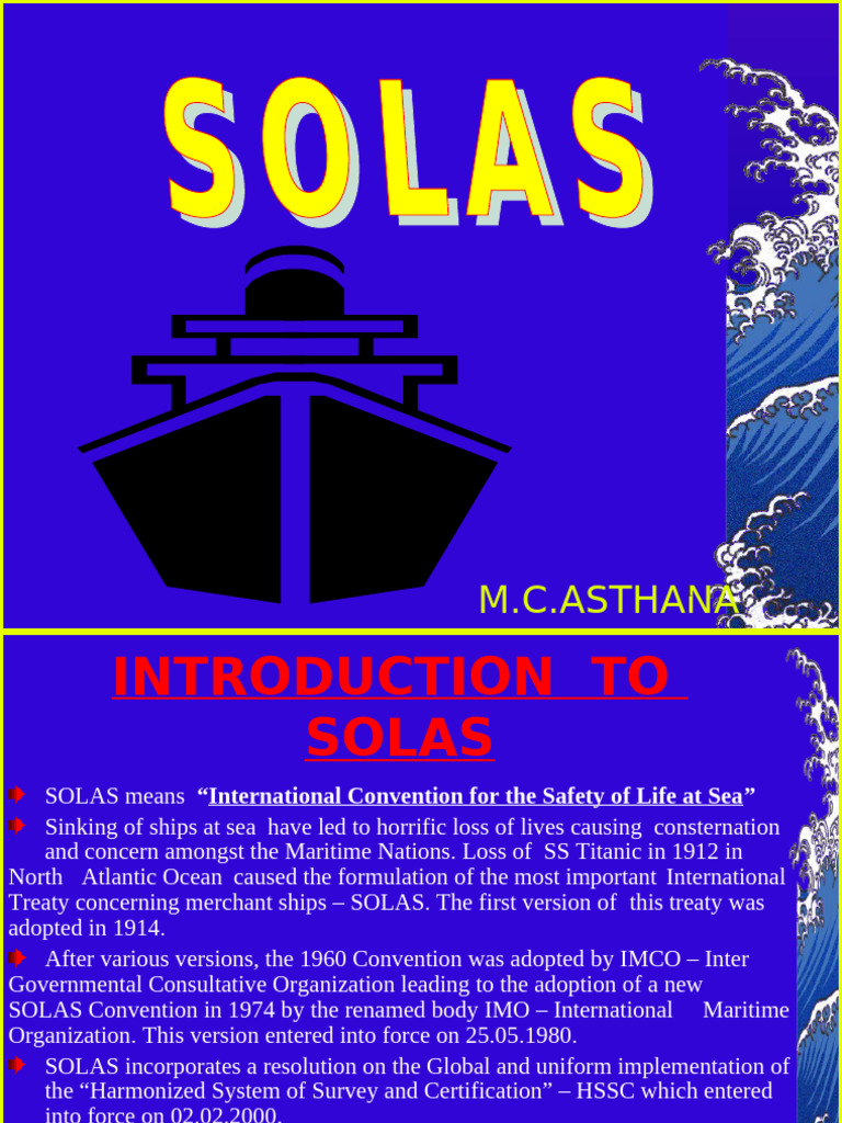 Overview of SOLAS 2010 Regulations | PDF | Ships | Oil Tanker