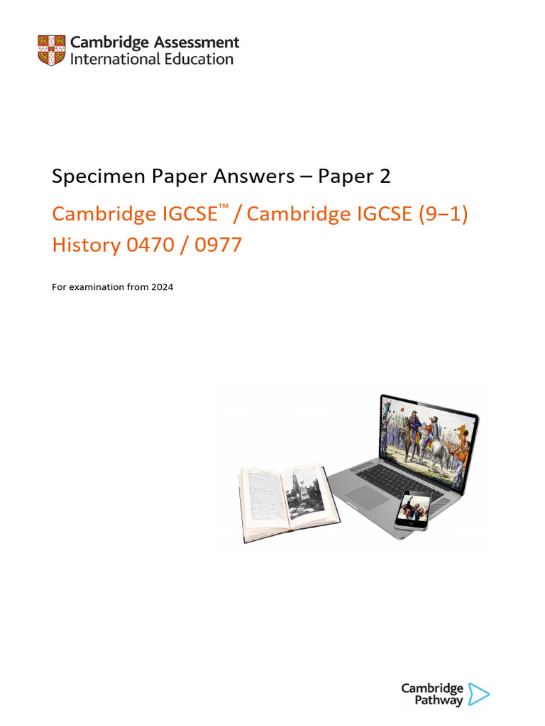 Paper 2 2024+ Specimen Answers | PDF | Vietnam War | Ho Chi Minh