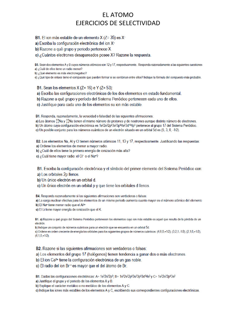 Examenes Selectividad | PDF