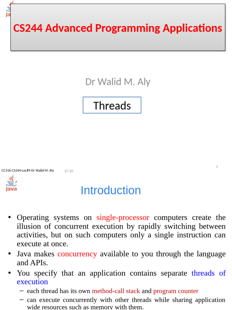 CS244 Lec5-Threads | PDF | Thread (Computing) | Computer Architecture