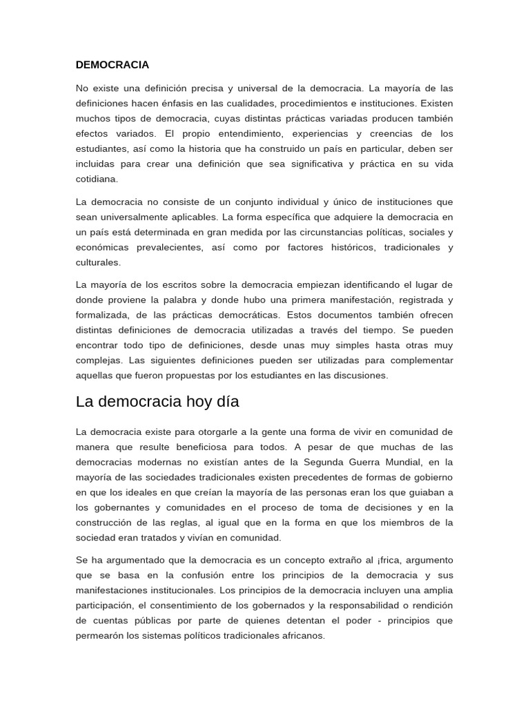 Democracia | PDF | Democracia | Ideologías políticas