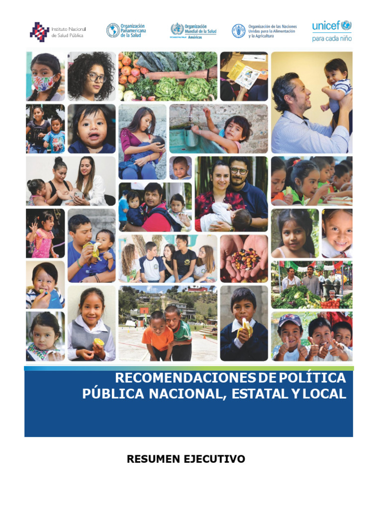 Recomendaciones de Politica Publica Naciona, Estatal y Local UNICEF ...