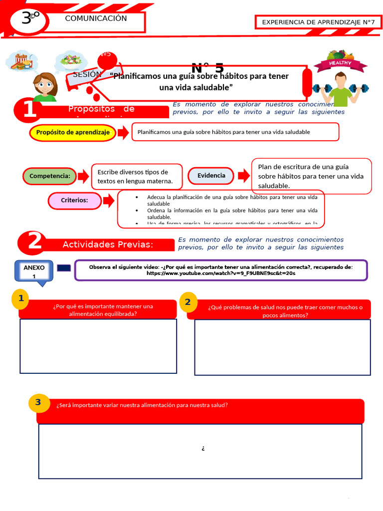 3° Ficha de Aplicación-Sesión 5-Sem.3-Exp.7-Comunicacion | PDF | Aprendizaje | Experiencia