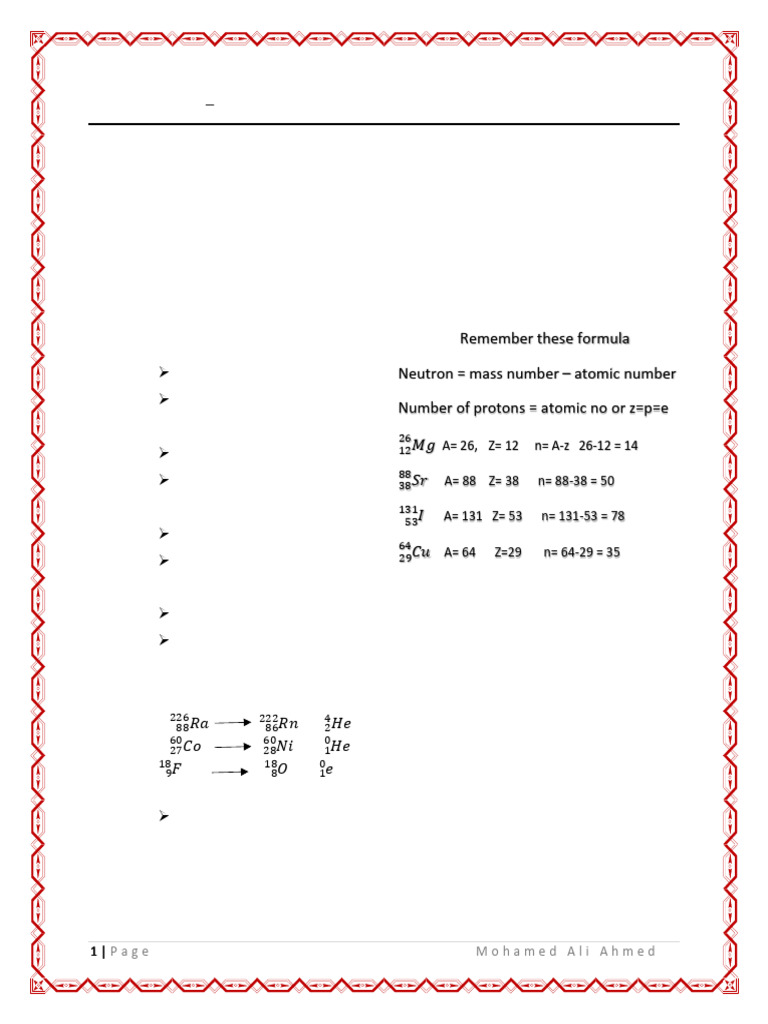Introduction to Nuclear Chemistry | PDF | Radioactive Decay | Nuclear ...