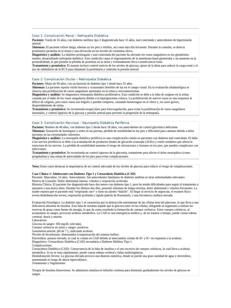 Caso Clínico Diabetes | PDF | Diabetes | Medicina Caso Clínico Diabetes | PDF | Diabetes | Medicina